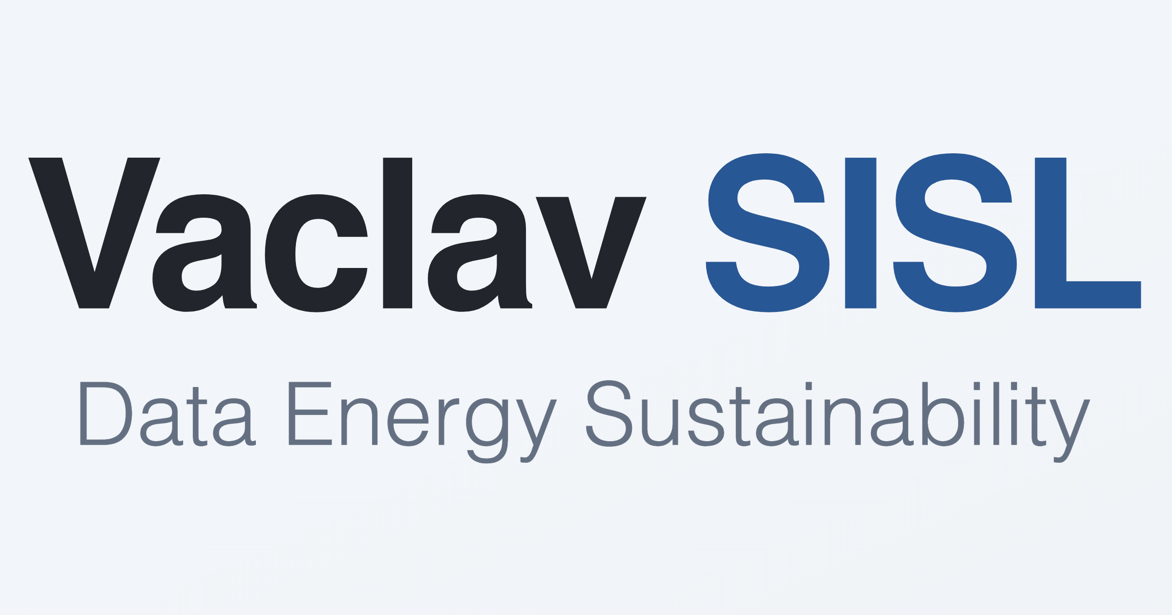 Vaclav Sisl - Data, Energy, Sustainability